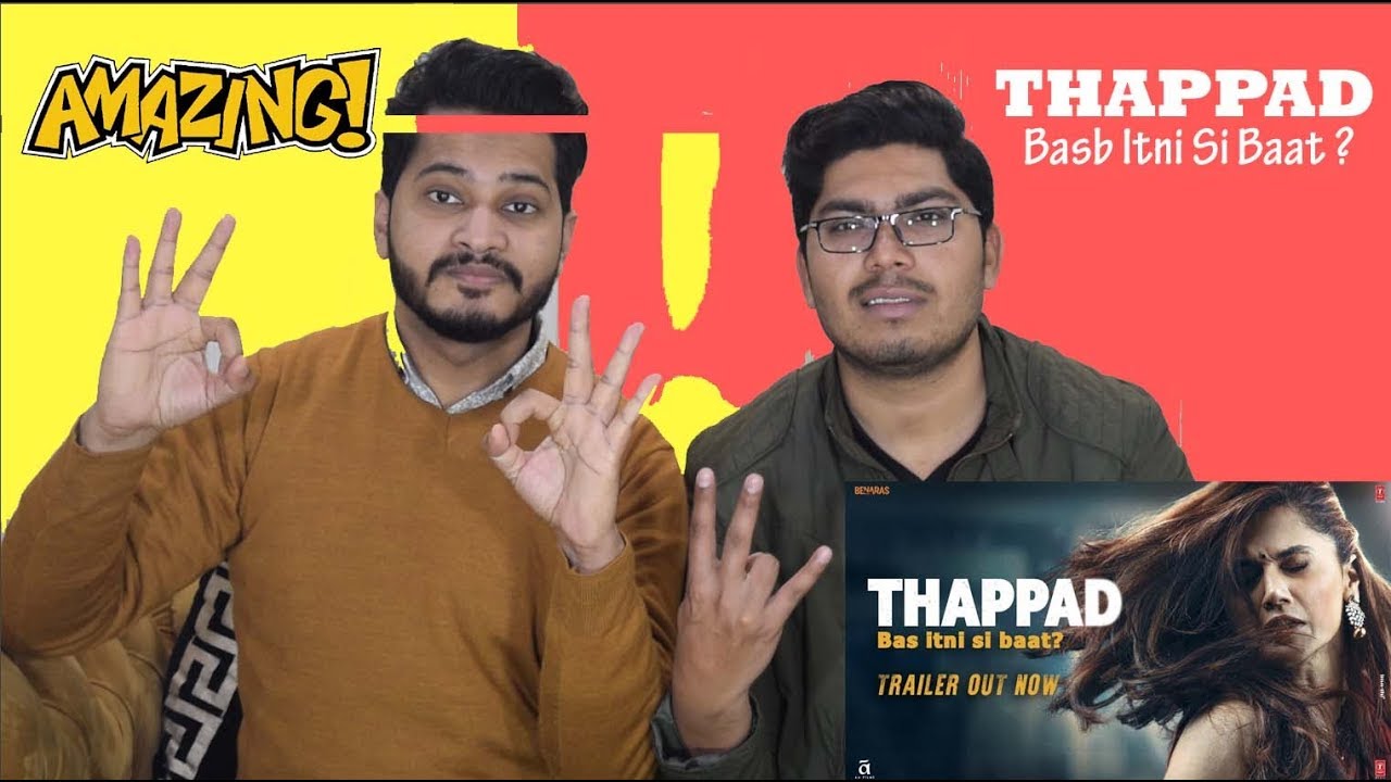 THAPPAD TRAILER: Taapsee Pannu | Anubhav Sinha | Releasing 28 February ...