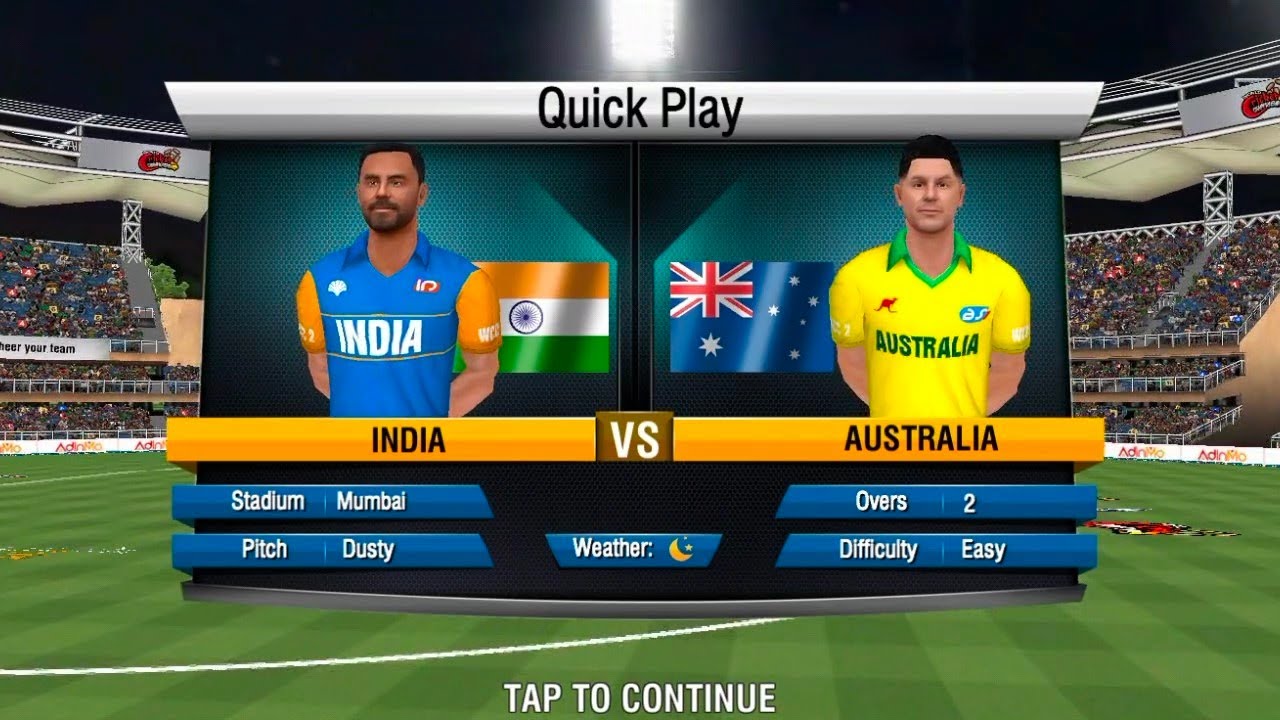 INDIA VS AUSTRALIA match game #india #worldcricketchampionship3 # ...
