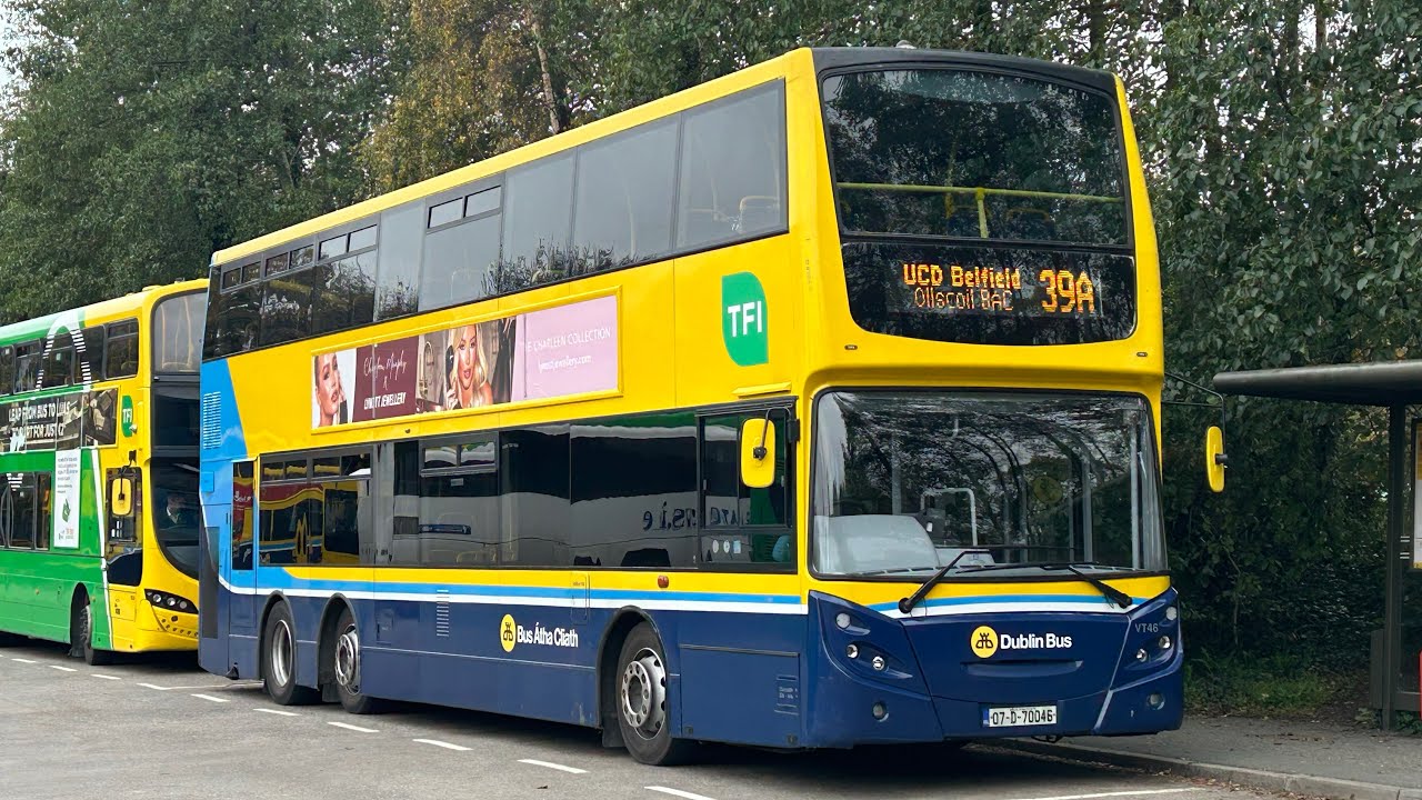 Dublin Bus Volvo B9TL Enviro 500 VT46 (Route: 39A) - YouTube