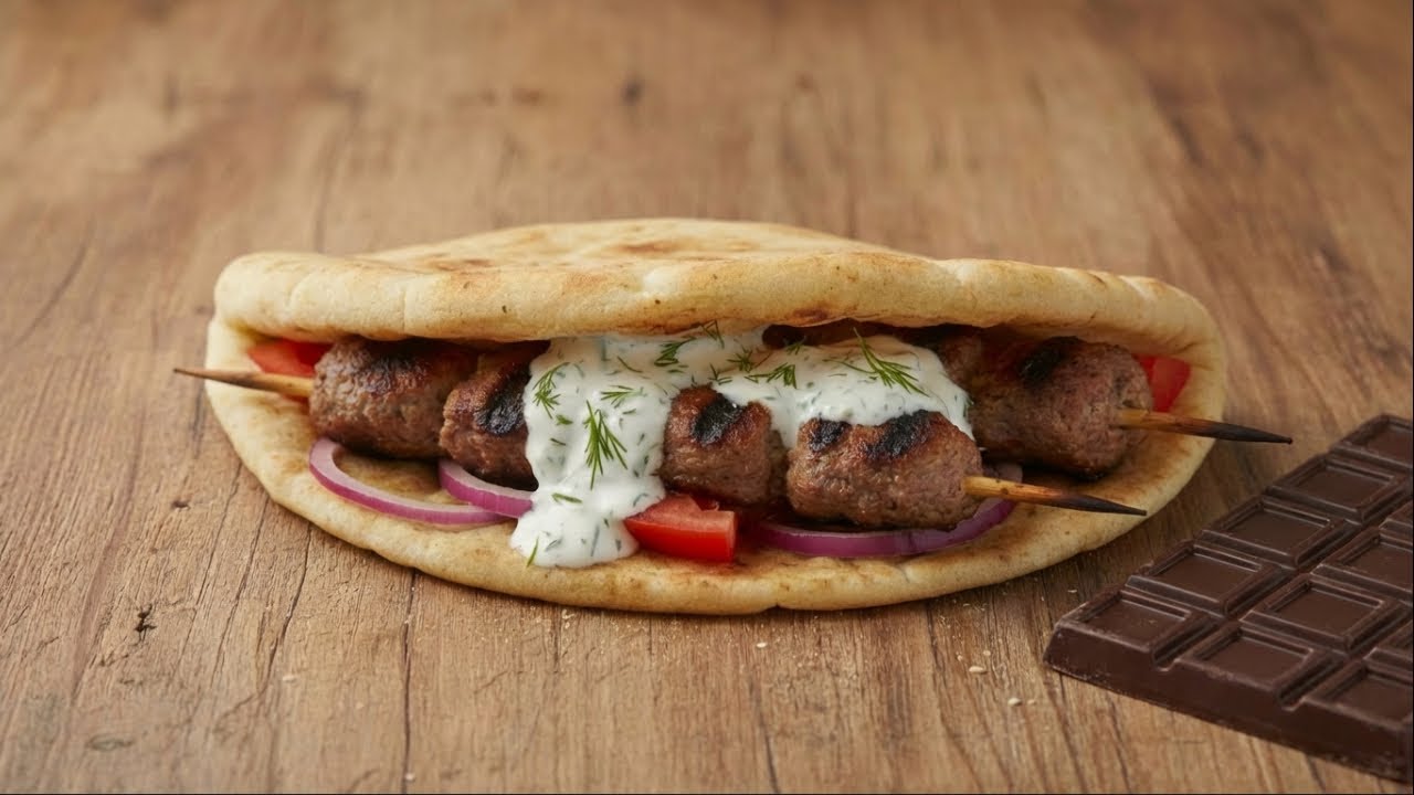 Έφαγα μια πίτα με σουβλάκι και σοκολάτα για ΕΠΙΔΟΡΠΙΟ και το απόλαυσα ...
