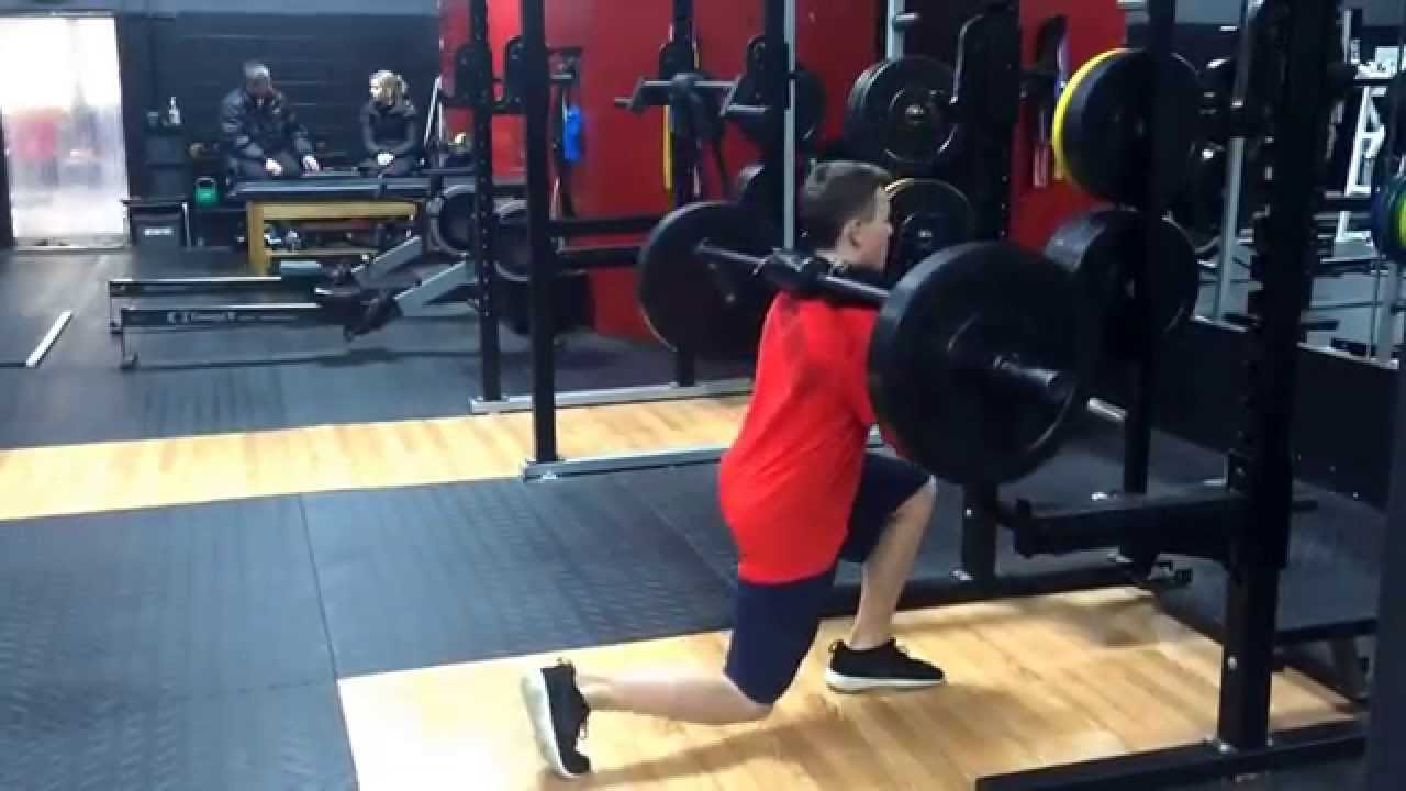Safety Bar Reverse Split Squat - YouTube
