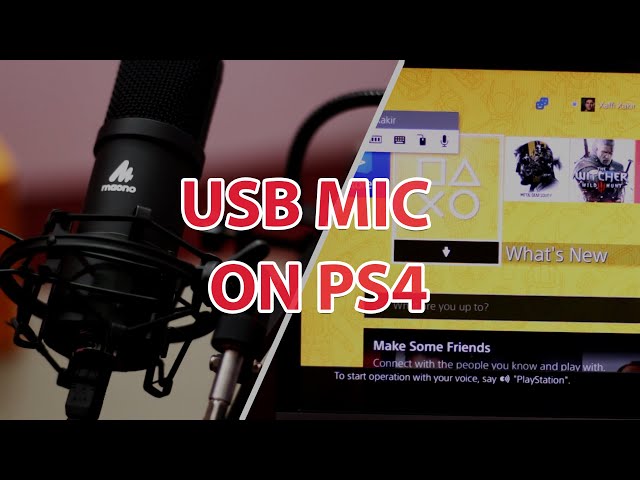 How to use a usb mic on ps4 store