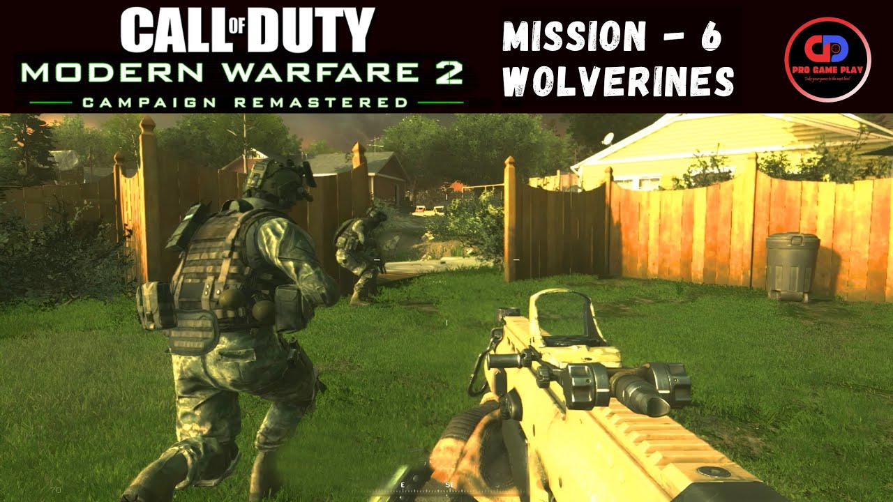 Call of Duty: Modern Warfare 2 Remastered | Wolverines | Mission 6 ...