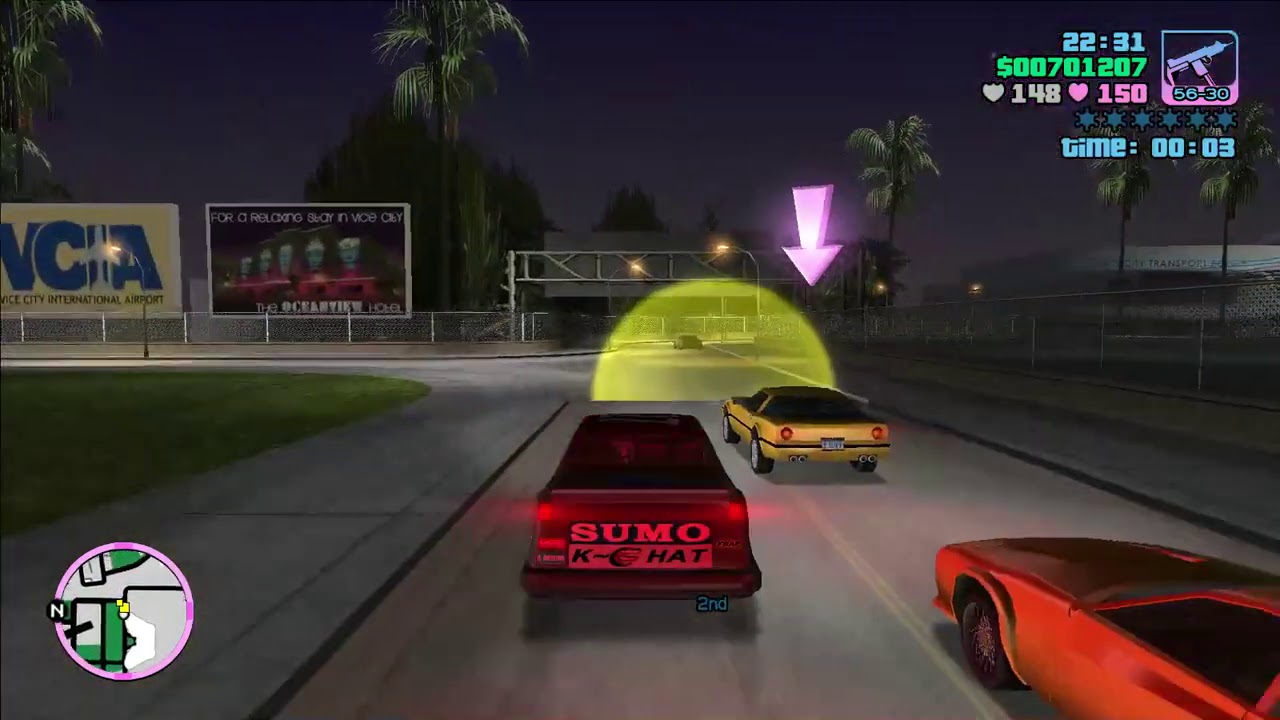 GTA Vice City - Race I - Terminal Velocity - YouTube
