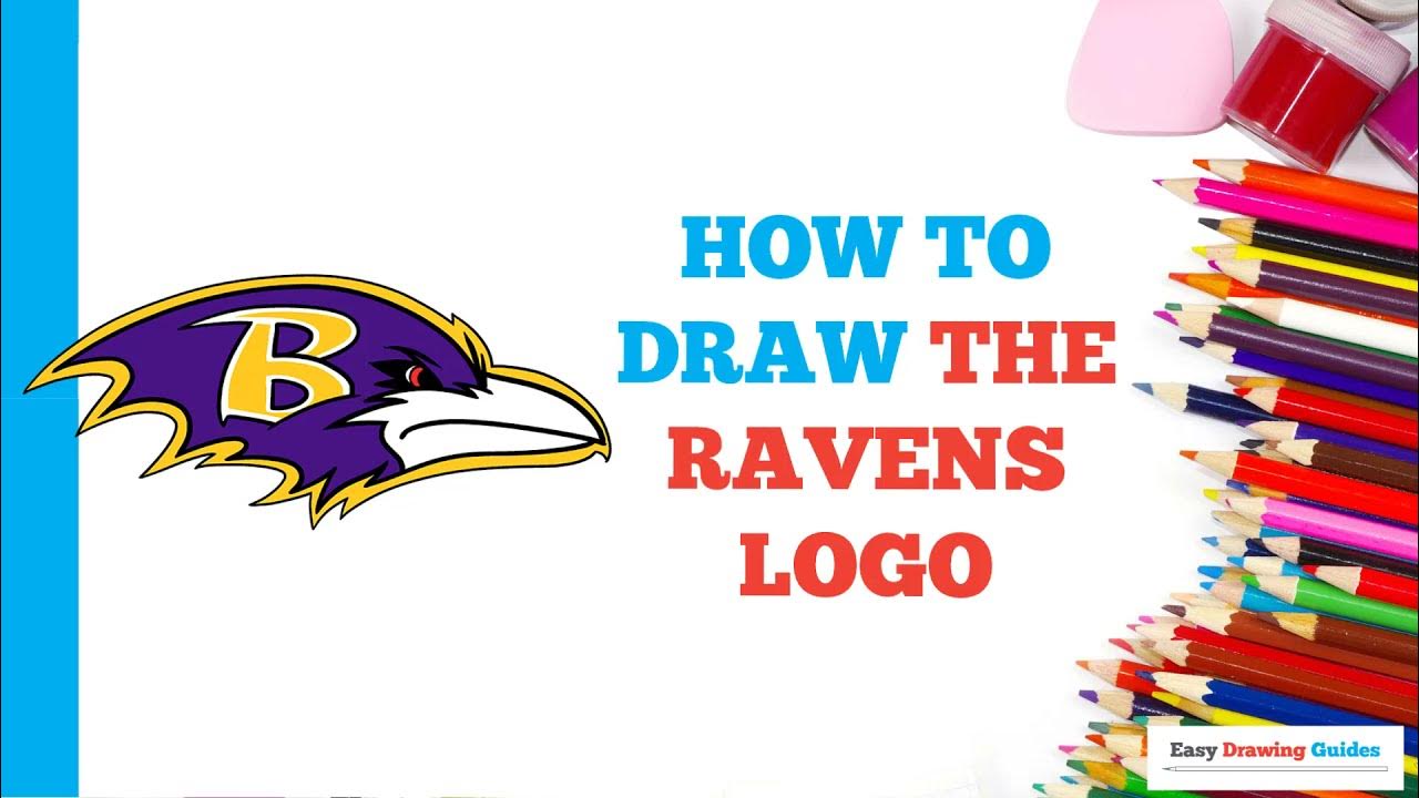 How to Draw the Ravens Logo in a Few Easy Steps: Drawing Tutorial for ...