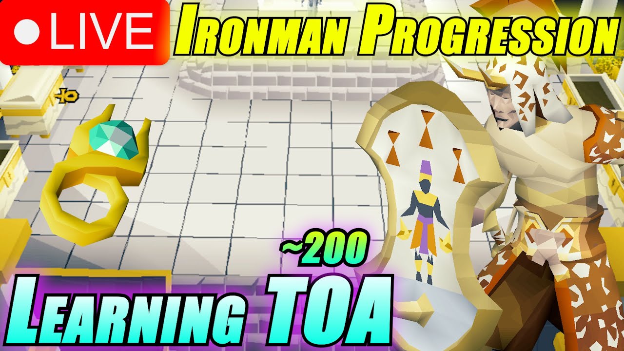 Learning TOA! | My First Ironman Raids | Live | OSRS Ironman ...