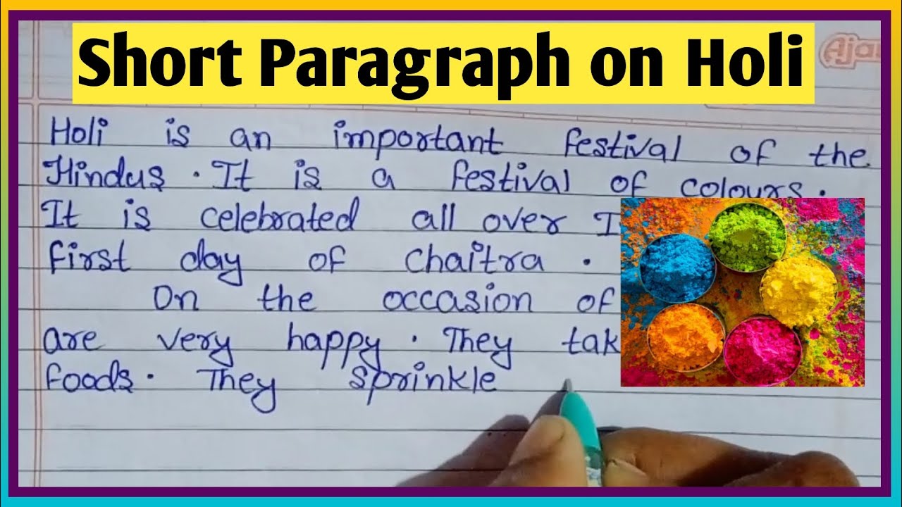 Essay on Holi in English || Paragraph on Holi || Essay Writing ...