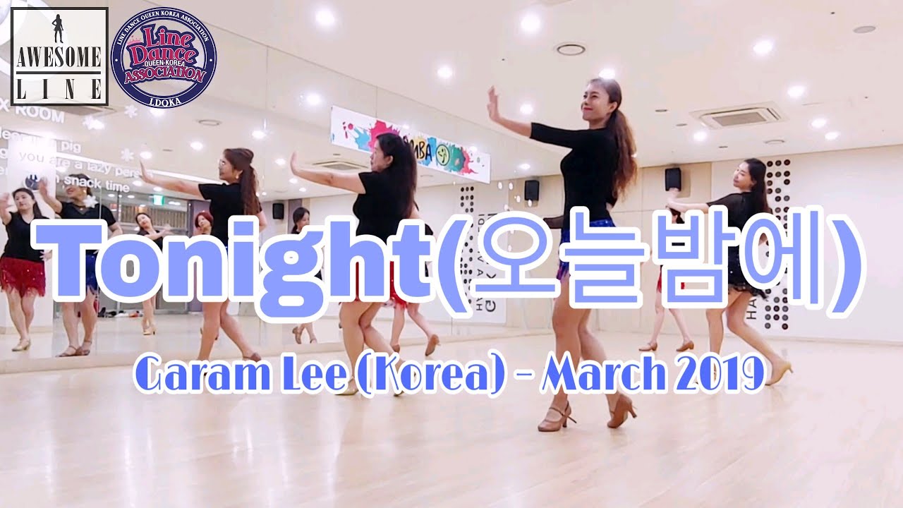 Tonight Line Dance Demo(오늘밤에 라인댄스) - YouTube