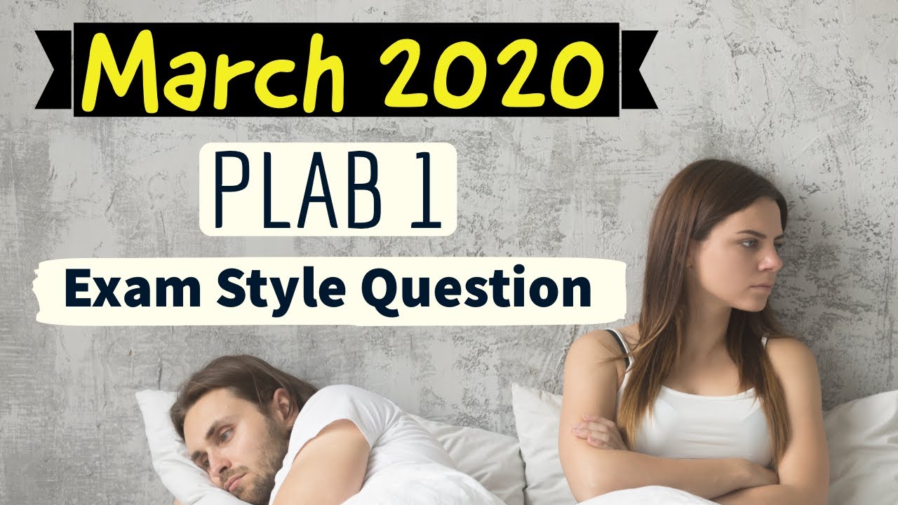 March 2020 PLAB 1 Exam Style Question with Answer - YouTube