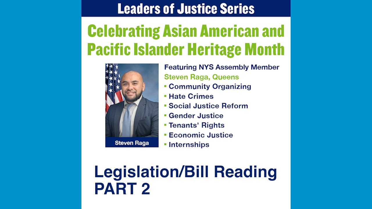 Legislation and Bill Reading Pt 2 with Steven Raga, NYS Assembly Member ...