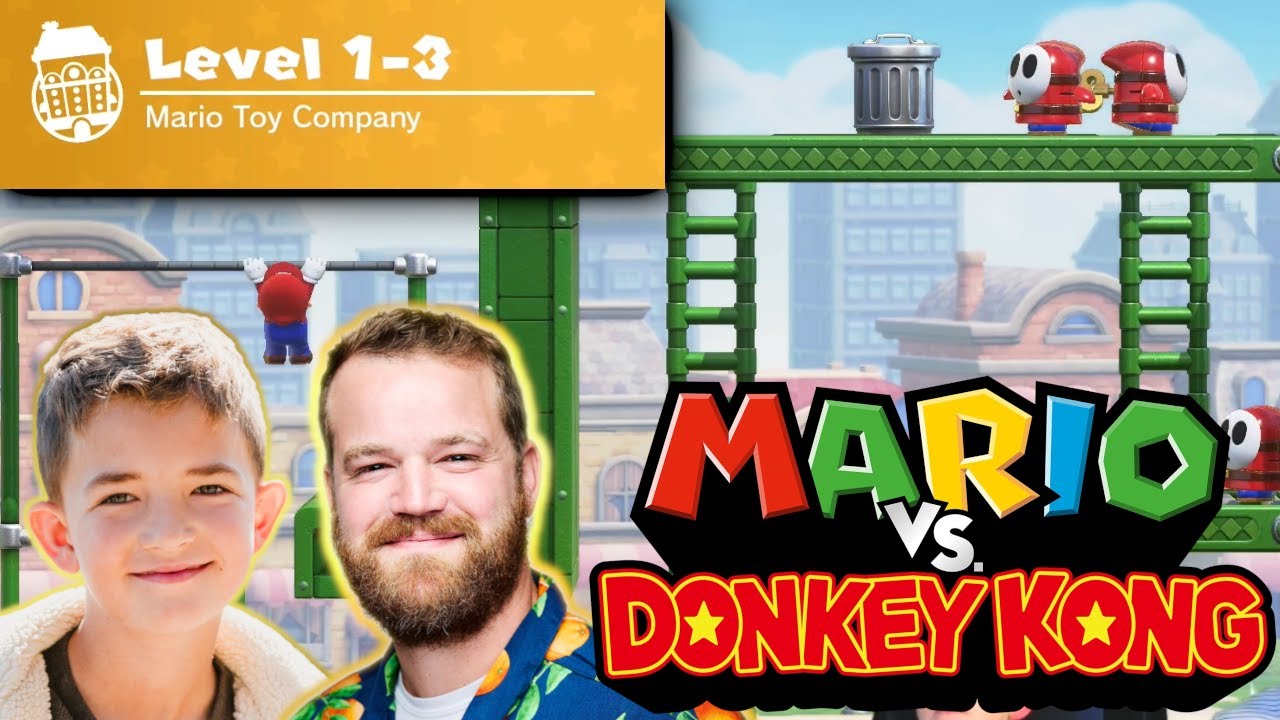 Level 1-3 | Father Son Co-op | Mario Toy Company | Mario VS Donkey Kong ...
