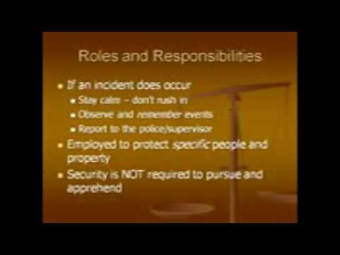 Responsibilities of a Security Officer - YouTube