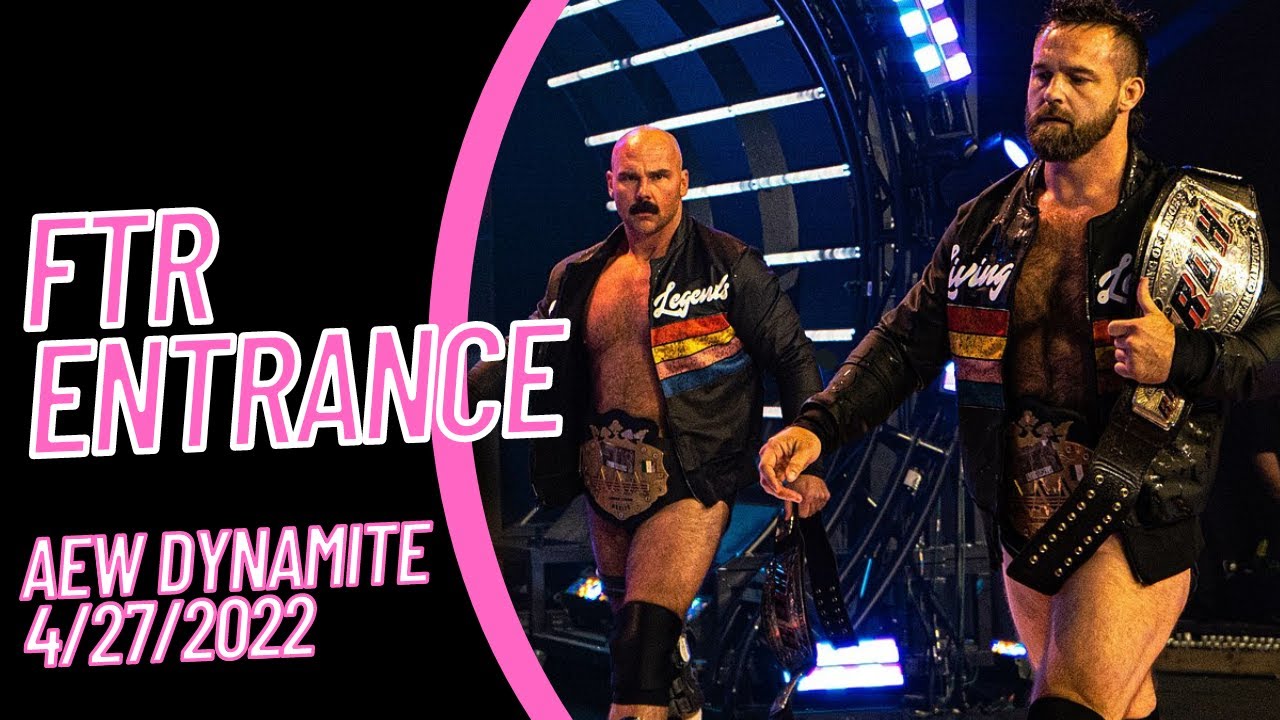 FTR Entrance on AEW Dynamite April 27, 2022 @ Liacouras Center - YouTube