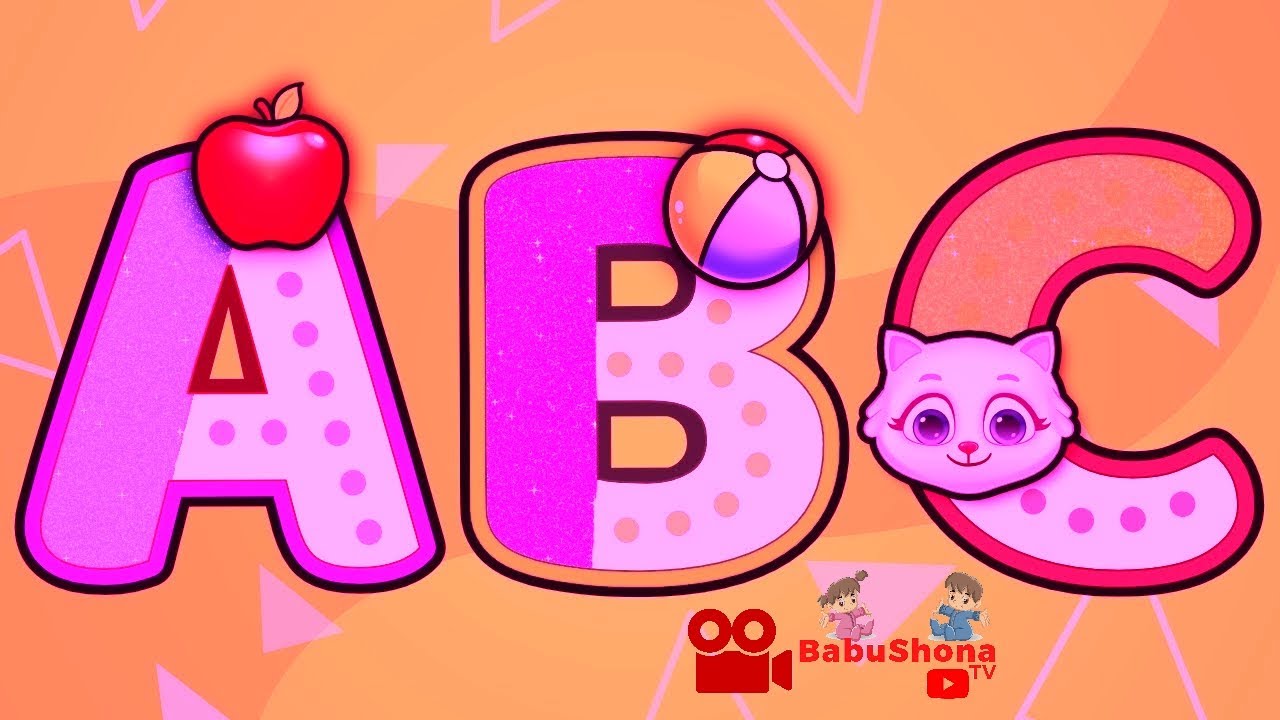 🔤🍎 Fun Alphabet Learning | A for Apple B for Ball C for Cat 🏀🐱 - YouTube