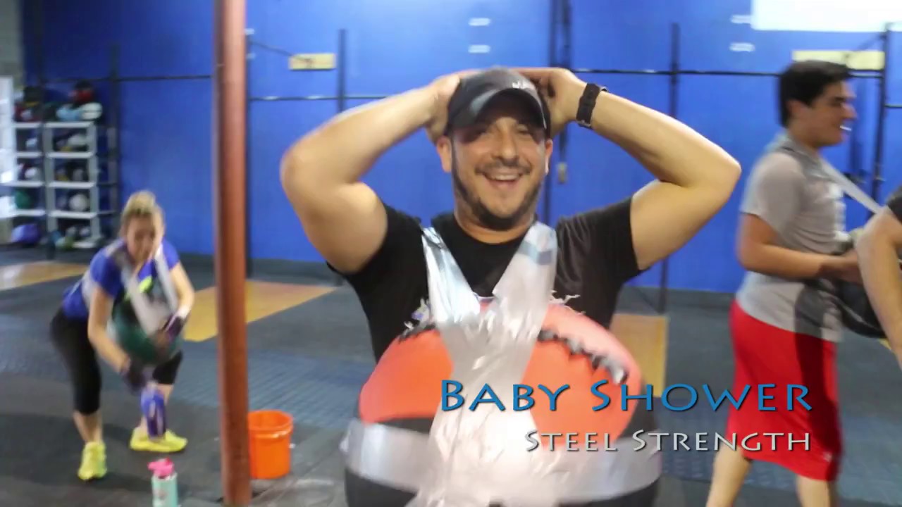 Gym ideas for: Baby Shower | WOD with medicine ball - YouTube