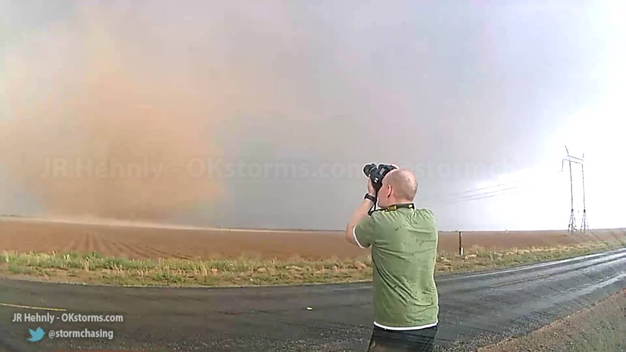 Big Spring, Texas Anti-cyclonic Tornado - May 22, 2016 - YouTube