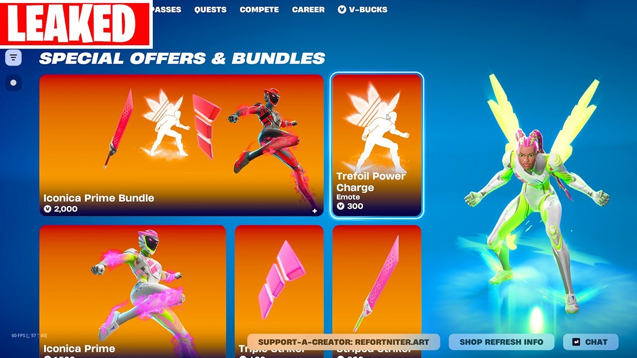 NEW ADIDAS Iconica Prime Bundle Item Shop Fortnite tomorrow - YouTube