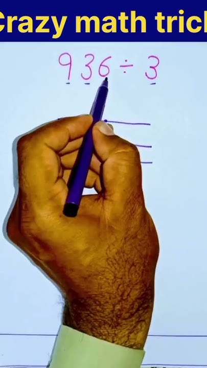 Crazy math trick 😯 - YouTube