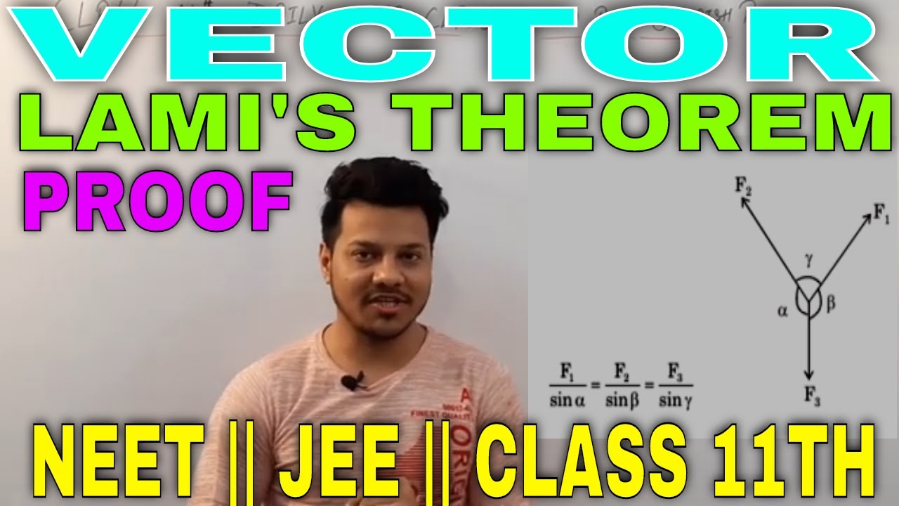 LAMI'S THEOREM AND ITS PROOF VECTOR NEET || JEE || CLASS 11TH JABISH ...