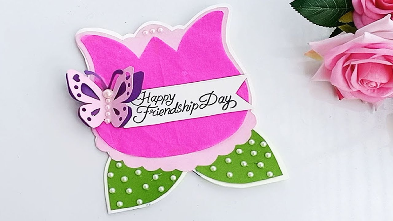 How to make friendship day card/handmade card - YouTube