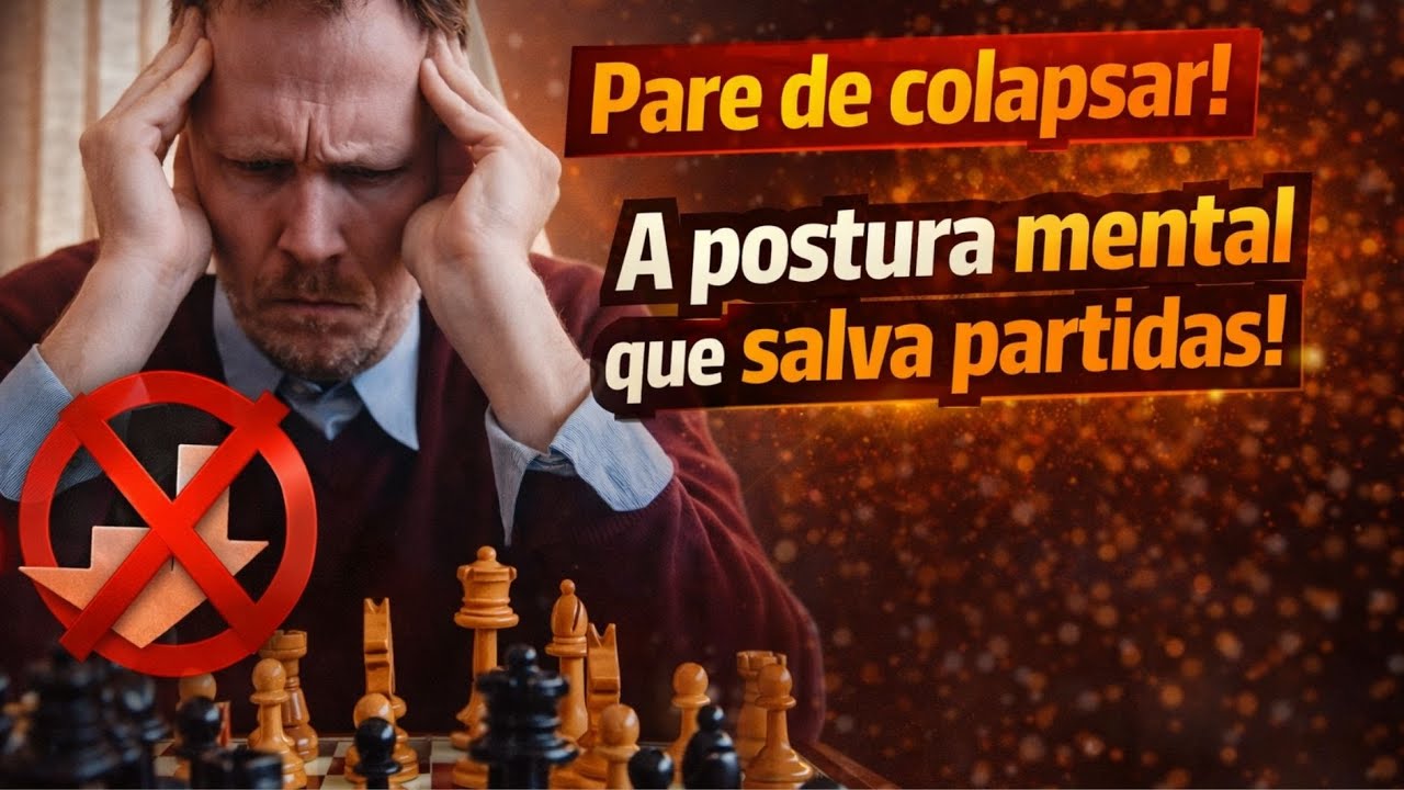 Pare de colapsar no Xadrez! A postura mental que salva partidas - YouTube