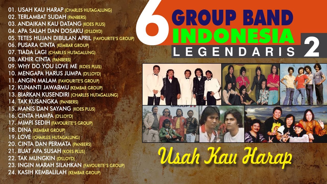 6 GROUP BAND INDONESIA LEGENDARIS VOL. 2 - Koes Plus, Panbers, D'lloyd ...