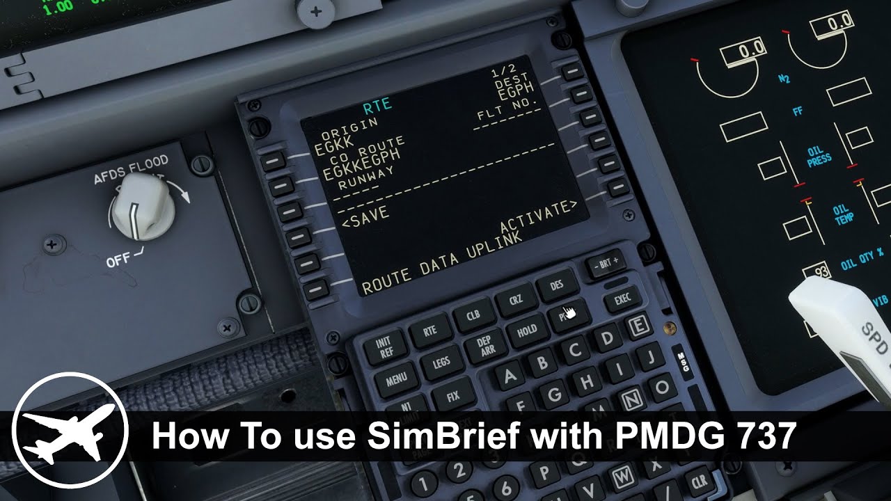 Msfs How To Import Simbrief Flight Plans Into Pmdg Aircraft For Microsoft Flight Simulator Vidoe