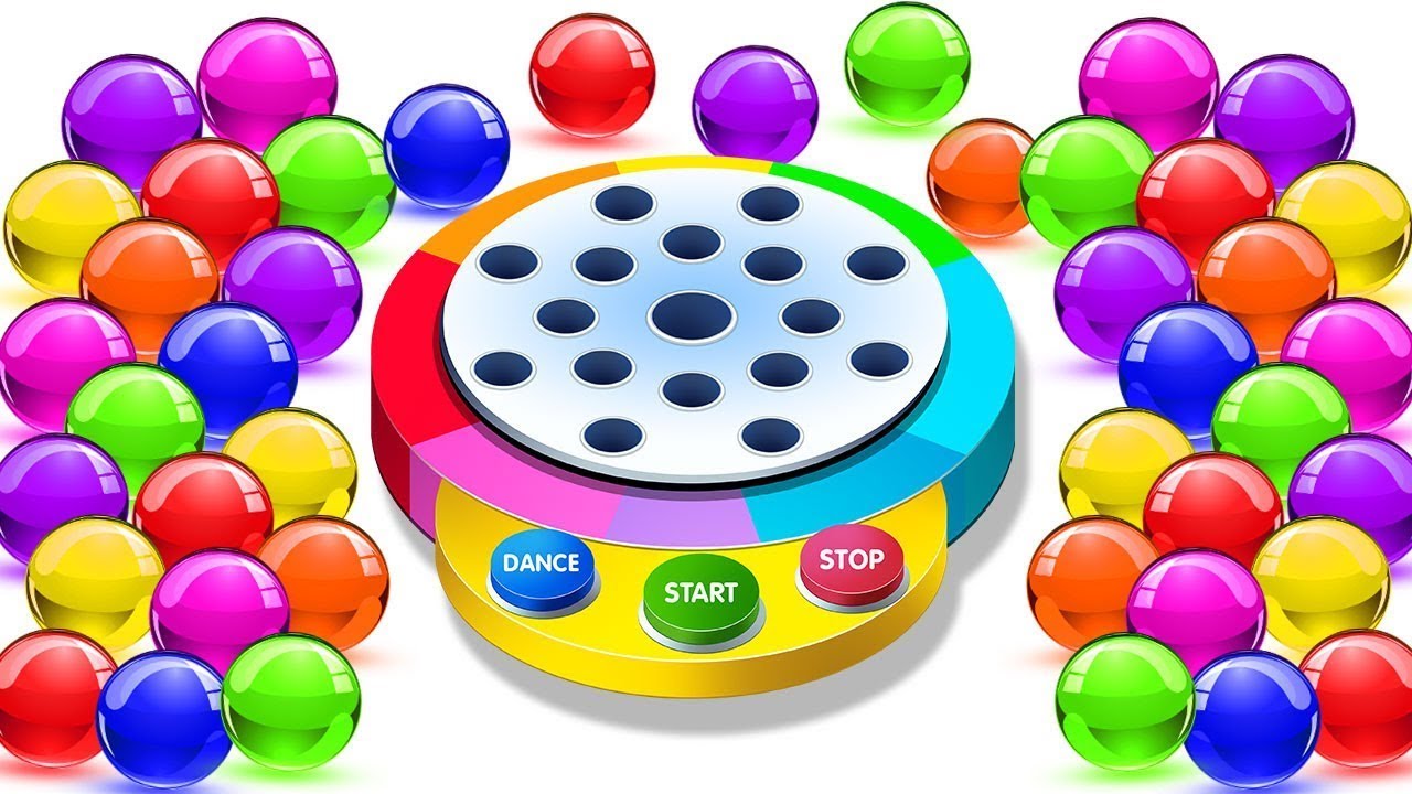 Learn Colors With Dancing Balls | Finger Family Song | Educational ...