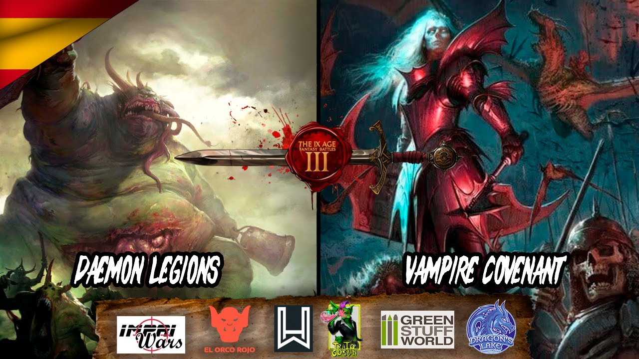 Partida Online: Daemon Legions vs Iván con Vampire Covenant - YouTube