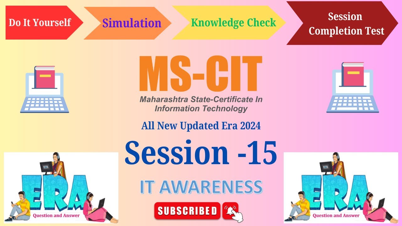 ERA Session -15 For MS CIT | MS CIT IT Awareness Era Session 15 ...