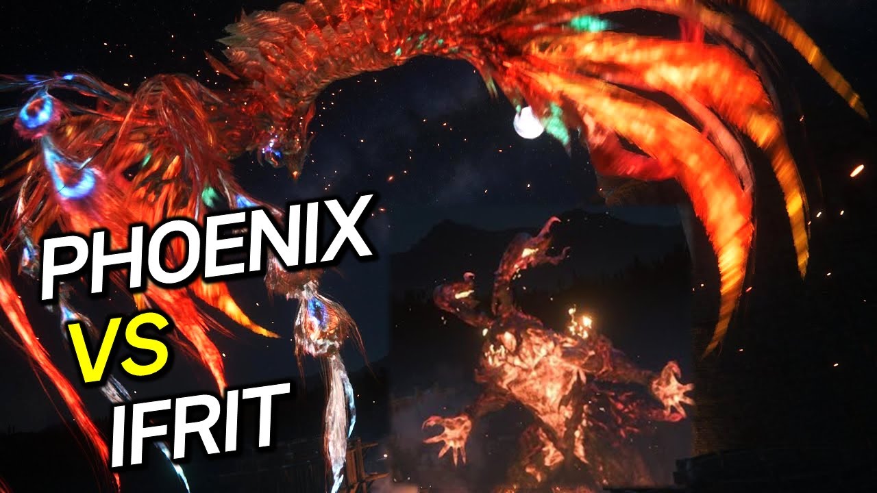 [파이널판타지16] 소환수 배틀 피닉스 대 이프리트 PS5 4k FINAL FANTASY XVI Dominant Battle ...