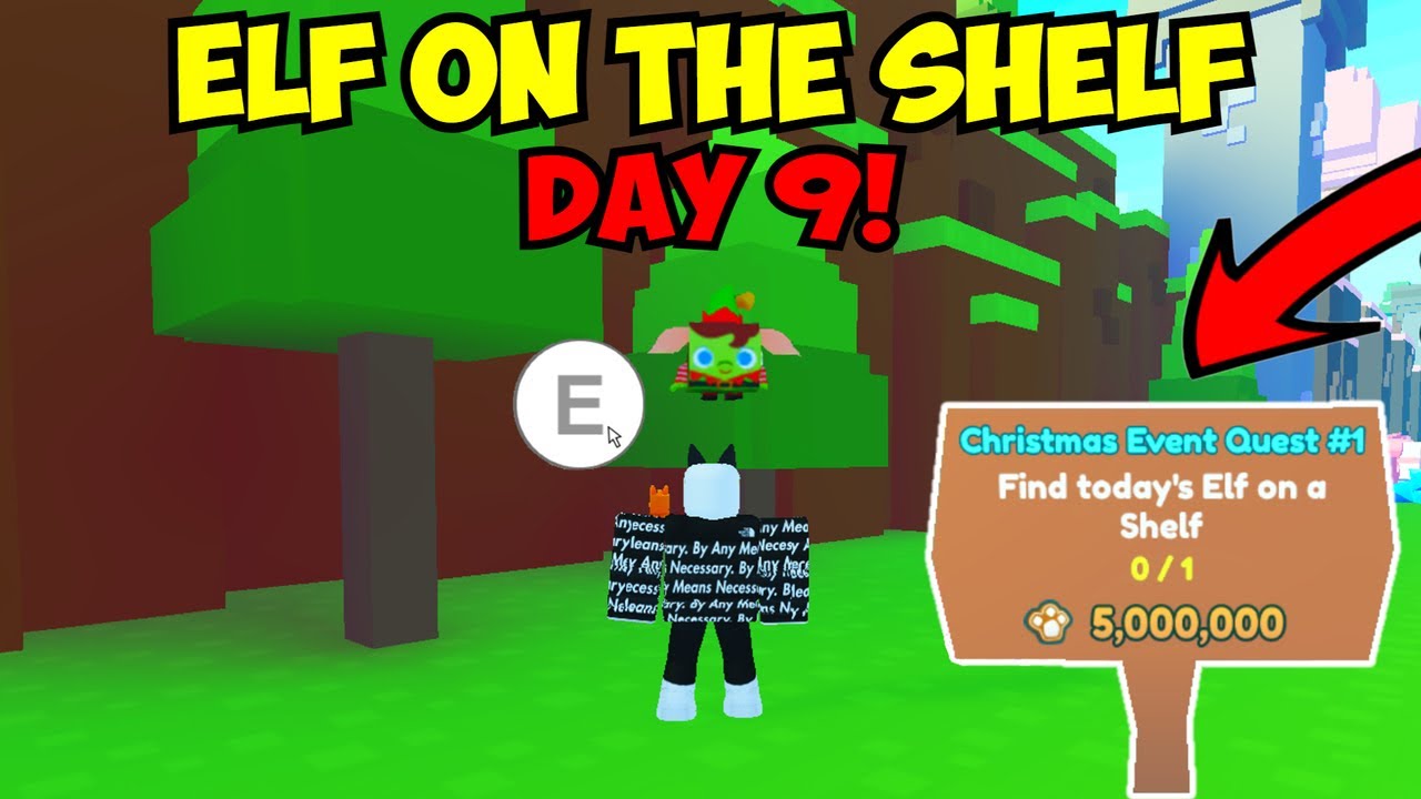 ELF ON THE SHELF DAY 9 LOCATION IN PET SIMULATOR X! *RUDOLPH HOVERBOARD ...