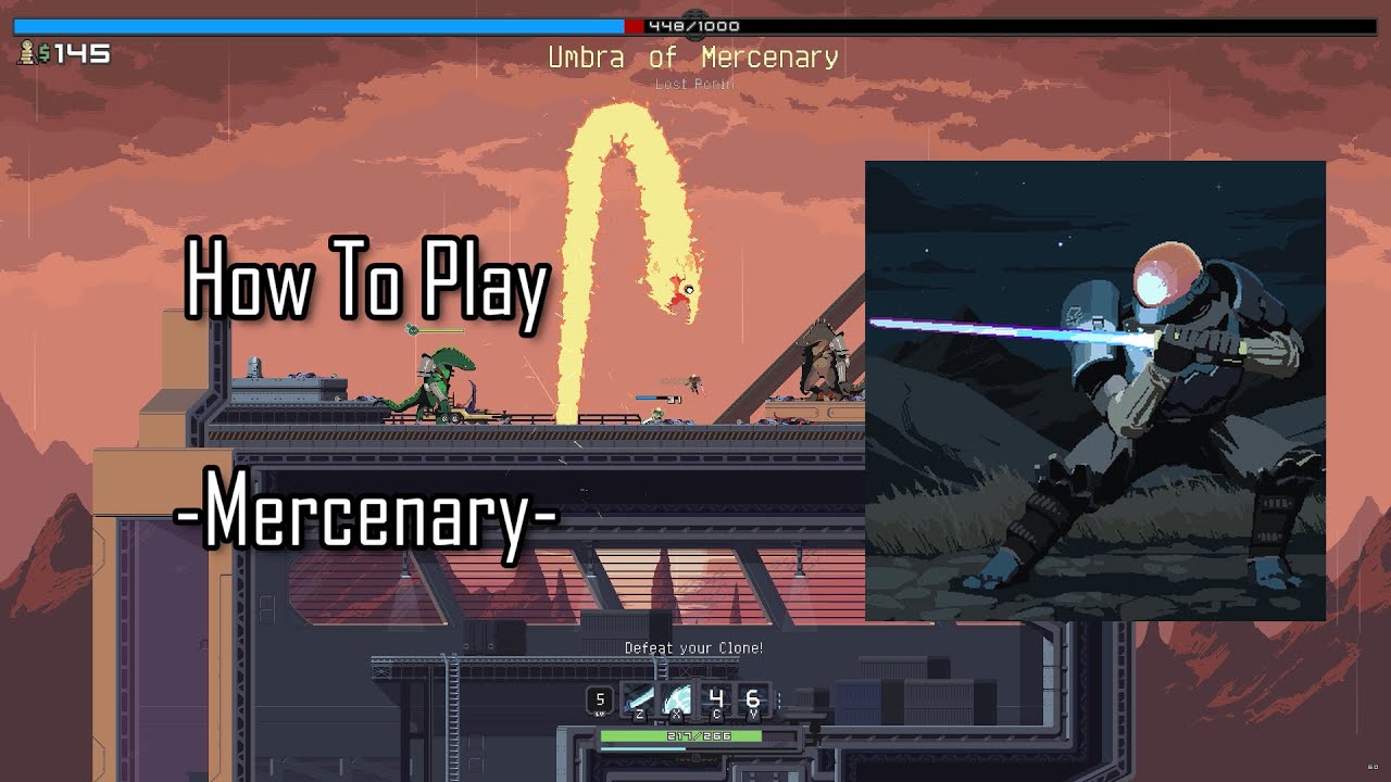 How To Play MERCENARY In Risk Of Rain Returns - YouTube