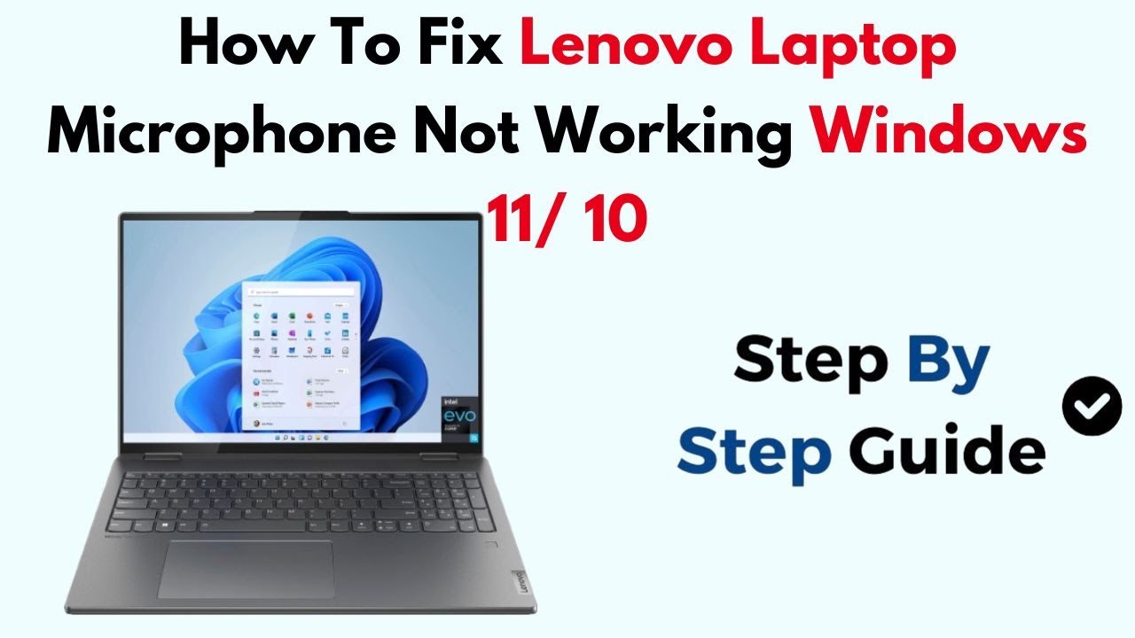 How To Fix Lenovo Laptop Microphone Not Working Windows 11/ 10 - YouTube