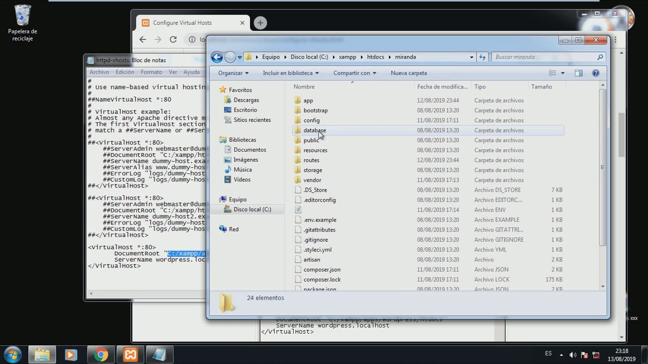 Publicar Laravel Con Xampp Youtube