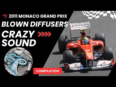2011 Formula 1 Monaco GP blown diffuser PURE SOUND Echappements soufflés