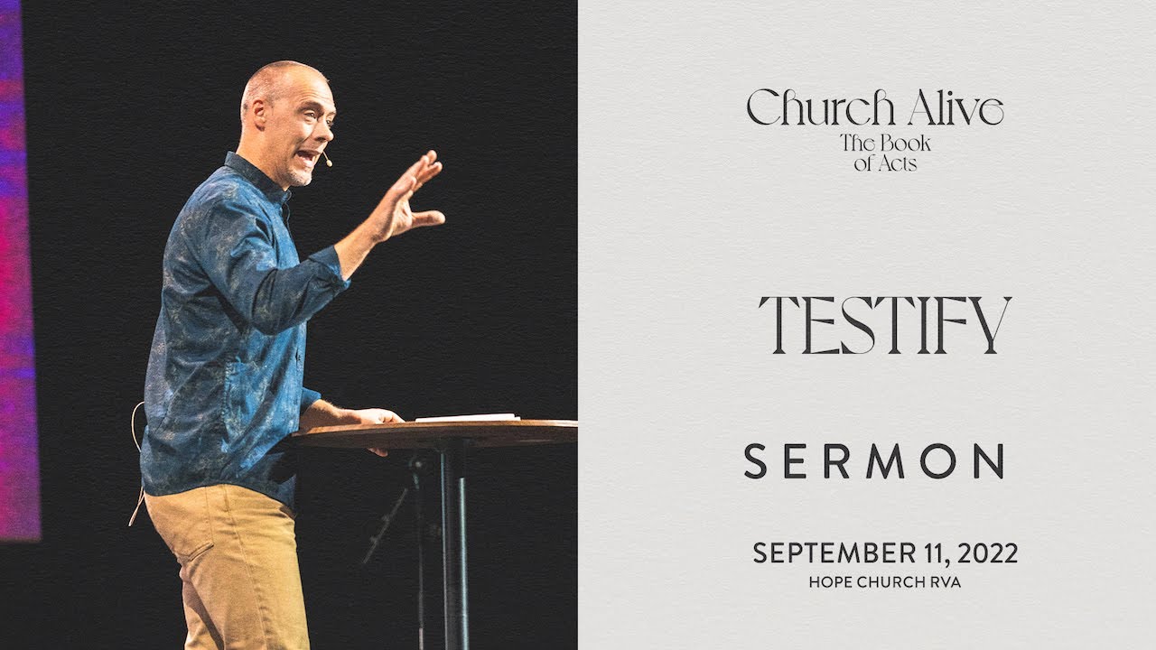 Testify | Church Alive | Part 10 (Sermon) - YouTube