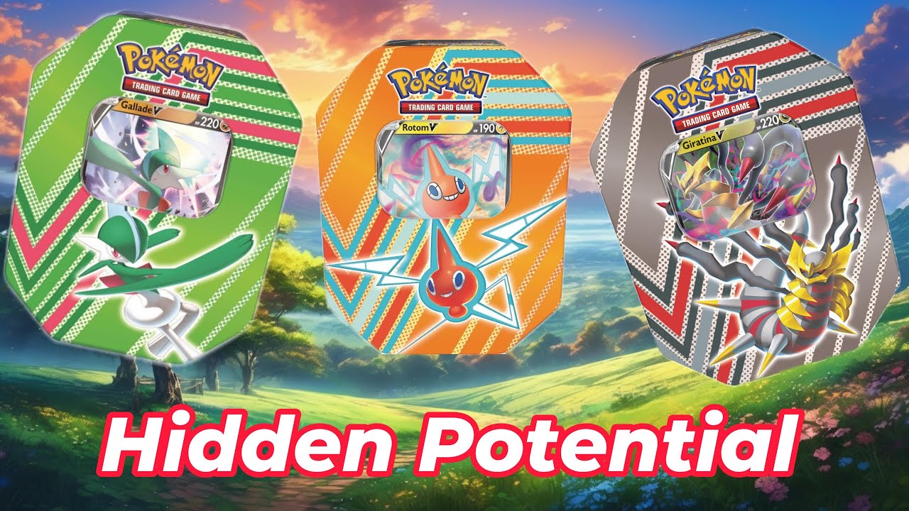 Pokemon's Hidden Potential Tins ( Gardevoir, Rotom, Giratina ) - YouTube