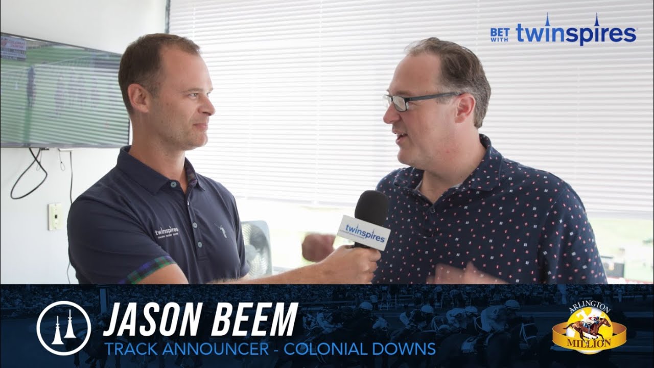 Jason Beem Interview at Colonial Downs - Arlington Million Weekend ...