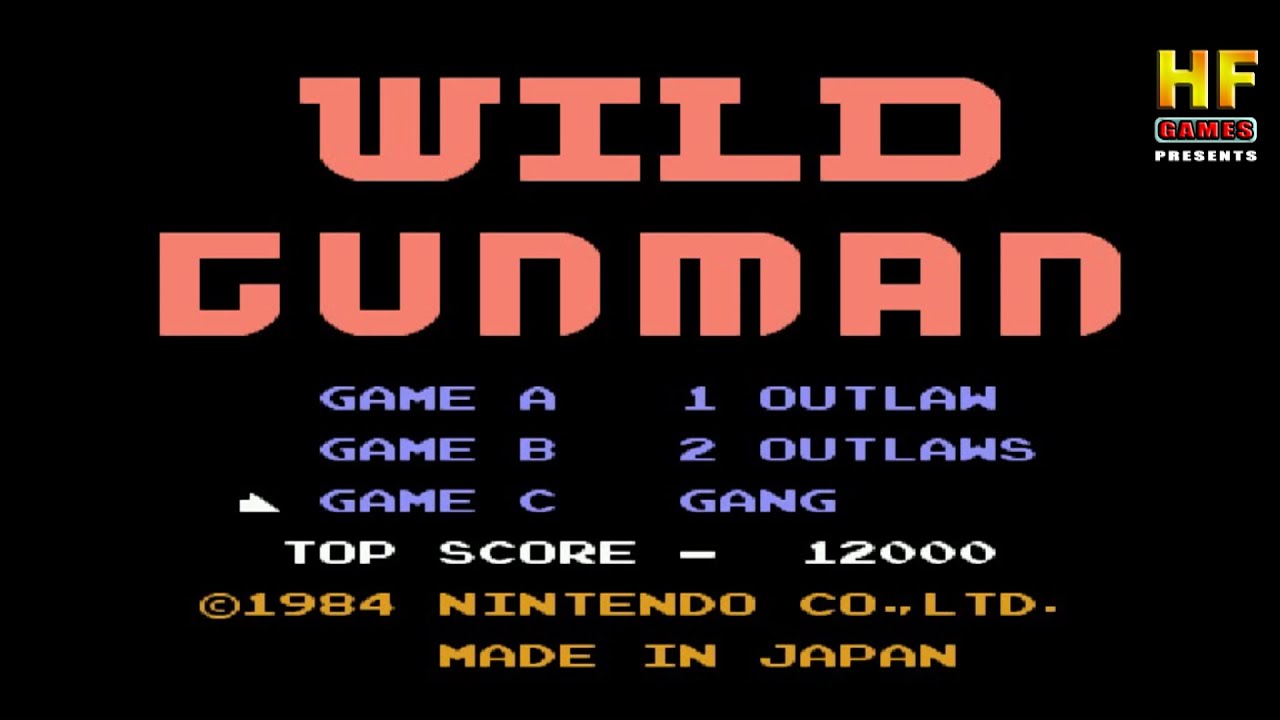 Wild Gunman. Gang Mode. NES [No Damage Walkthrough (10 Waves ...