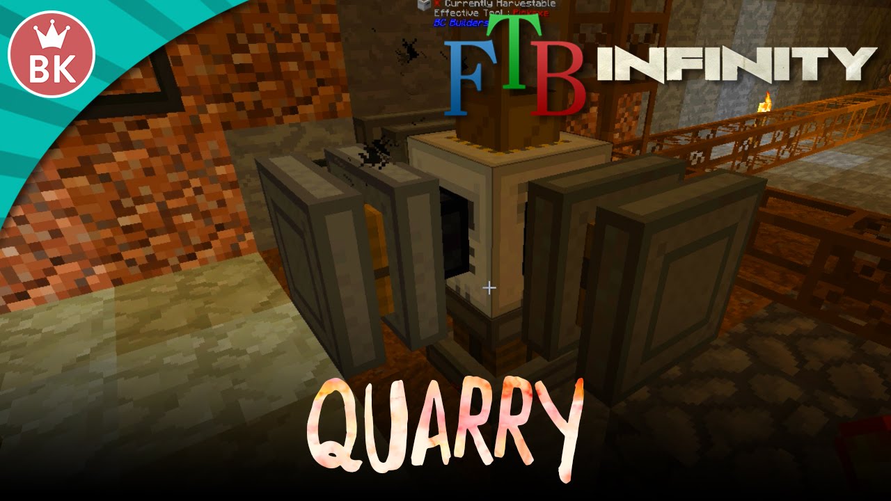 Minecraft FTB Infinity Evolved - "Quarry!" (E06) - YouTube