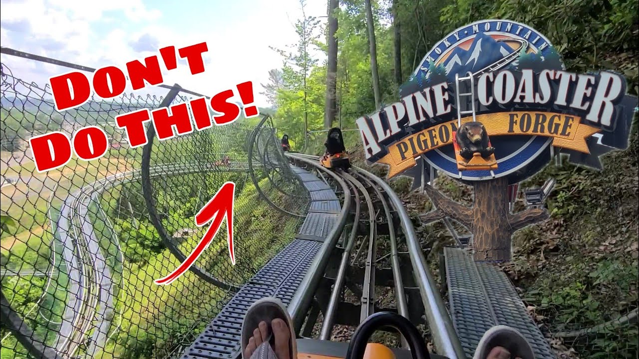 BEST Mountain Coaster In Pigeon Forge Tennessee! SMOKY MOUNTAIN ALPINE ...