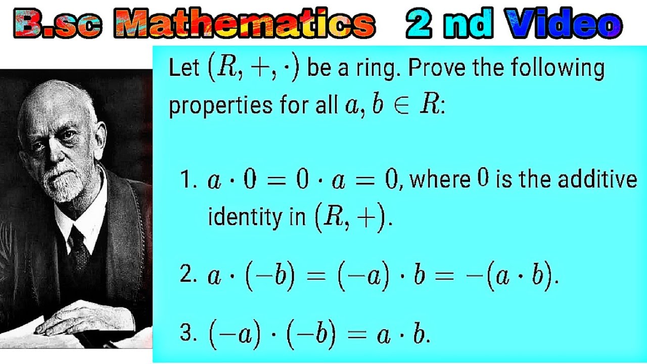 Properties of Ring (R,+,•) | Ring Theory | #ringtheory #maths #ring ...