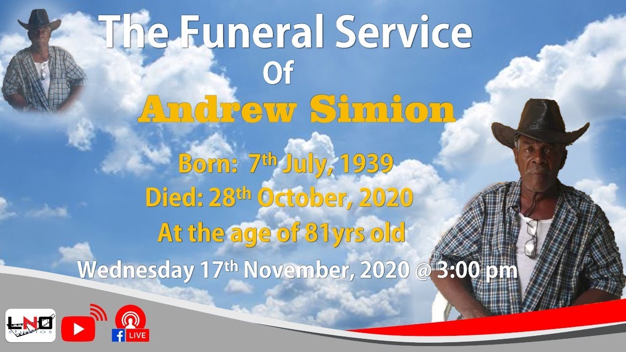 The Funeral Service of Andrew Simion - YouTube