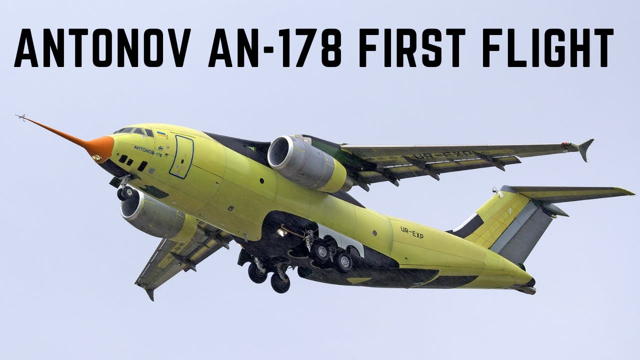 Antonov An-178 First Flight Video - YouTube