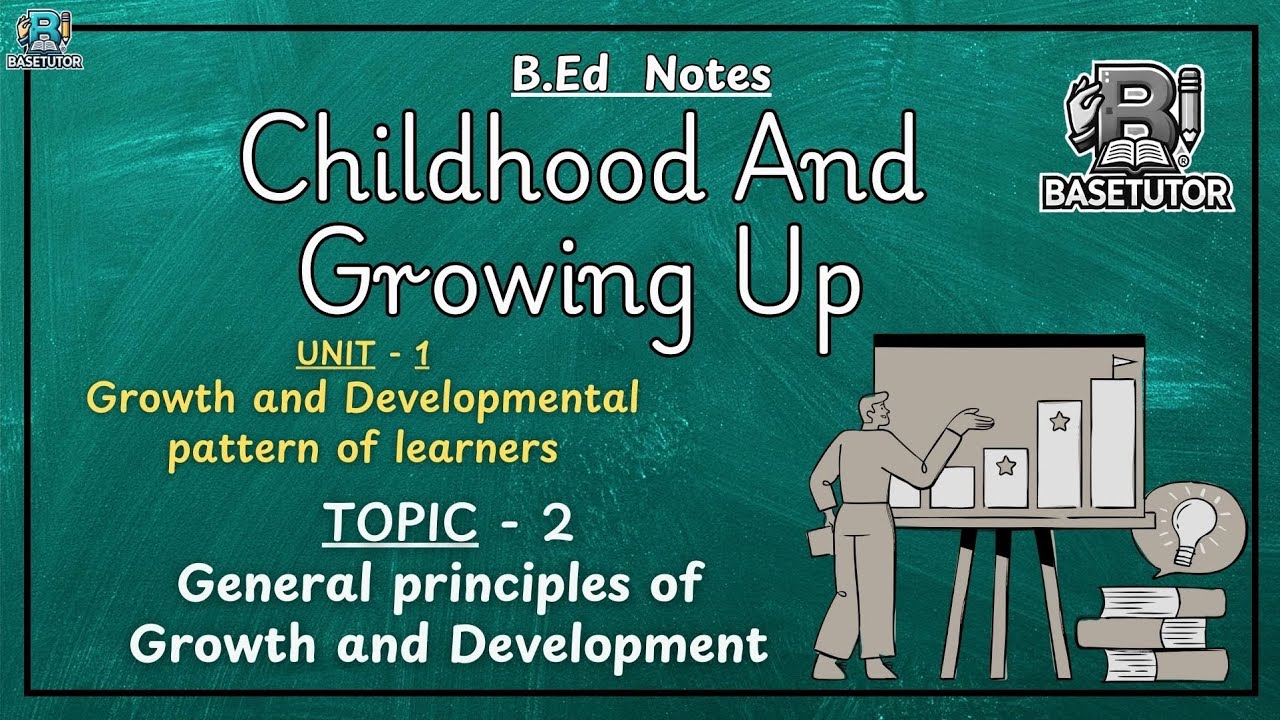 Principles of Growth and Development | B.Ed. Lecture | Childhood and ...