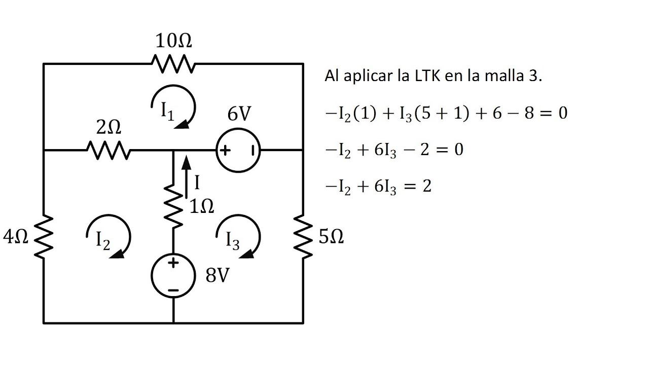 Análisis De Mallas Ejemplo 4 Youtube