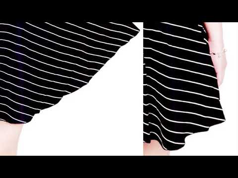 BHWS 9542 Simple Line Strip Skirt from Zamora Indonesia ~ art of lifestyle