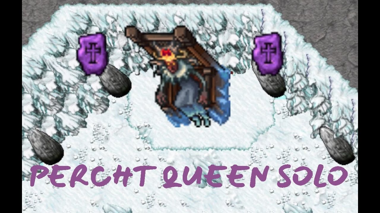 Tibia - The Percht Queen Solo EK/RP - YouTube
