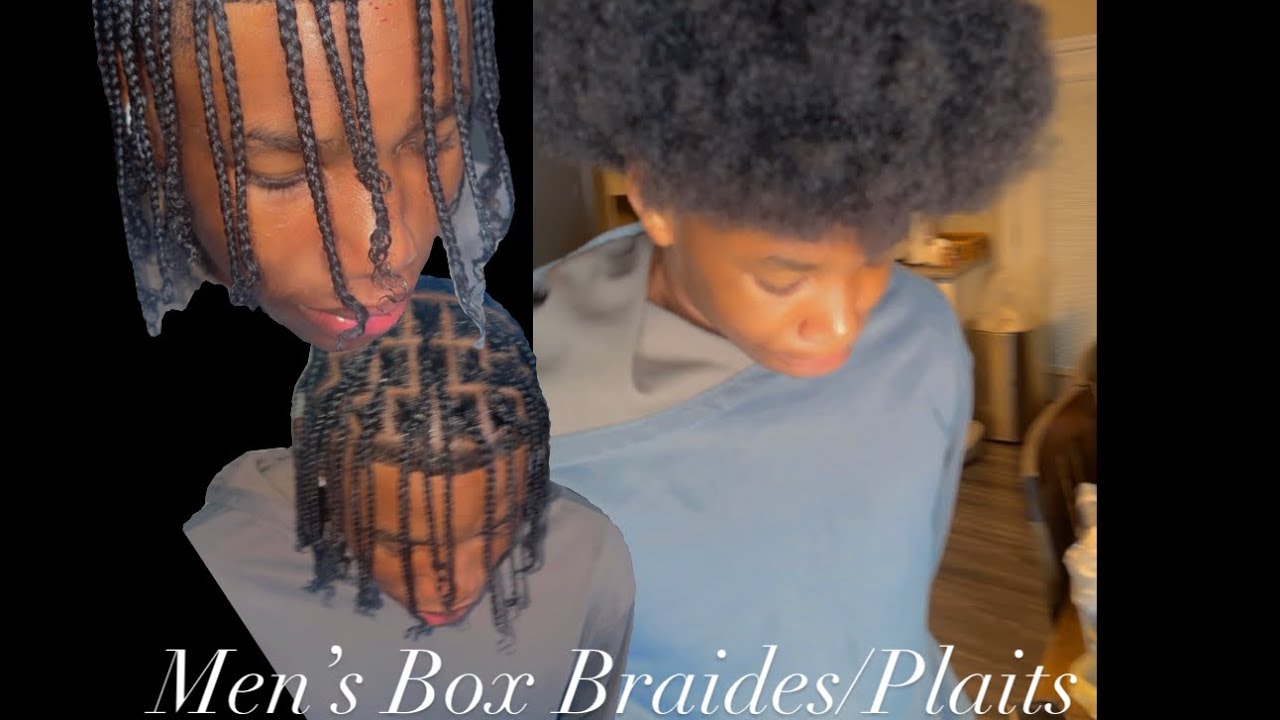 Men’s Box Braids | How to : Flat Face Framing Method - YouTube